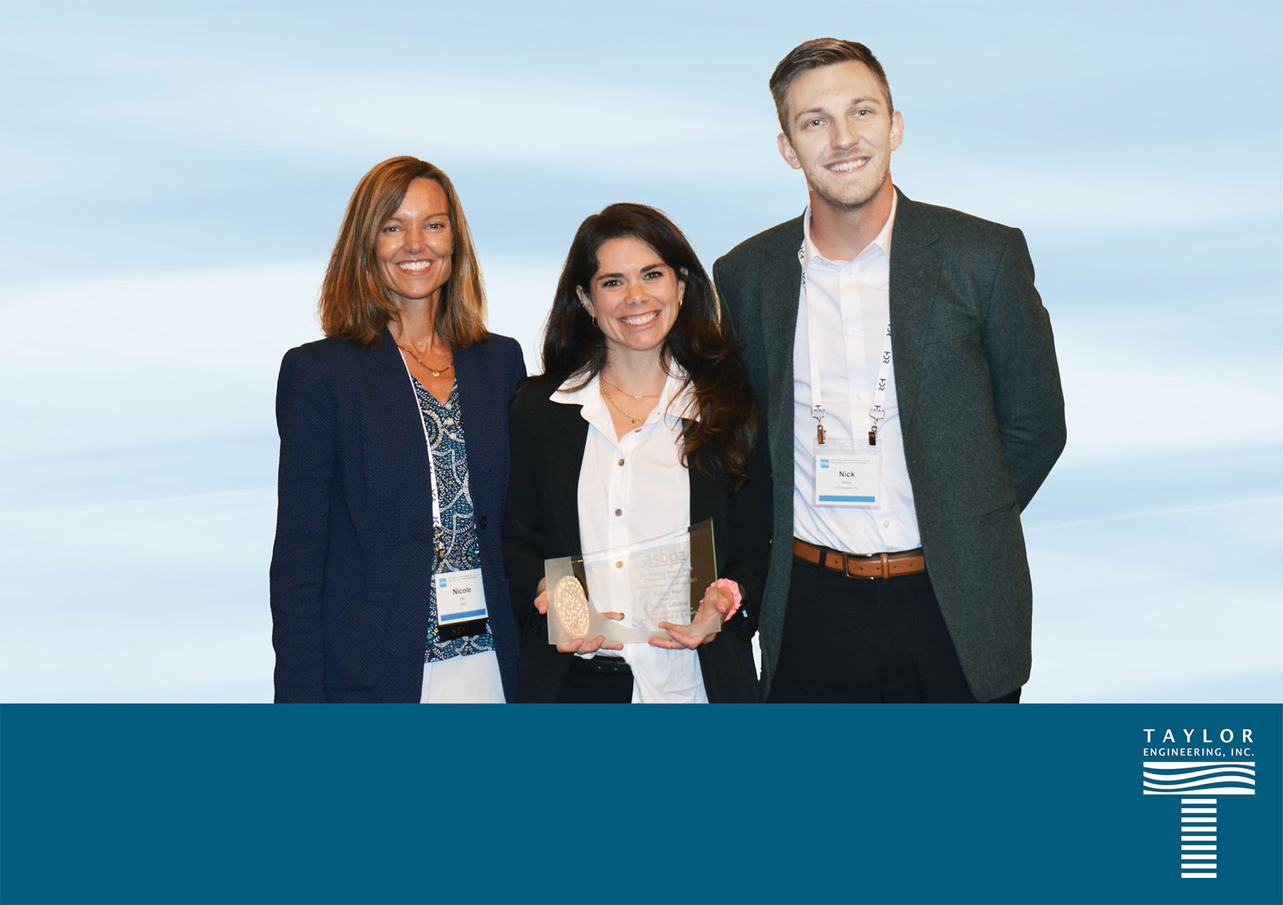 Wendy Laurent Wins ASBPA Rising Star Award - Taylor Engineering